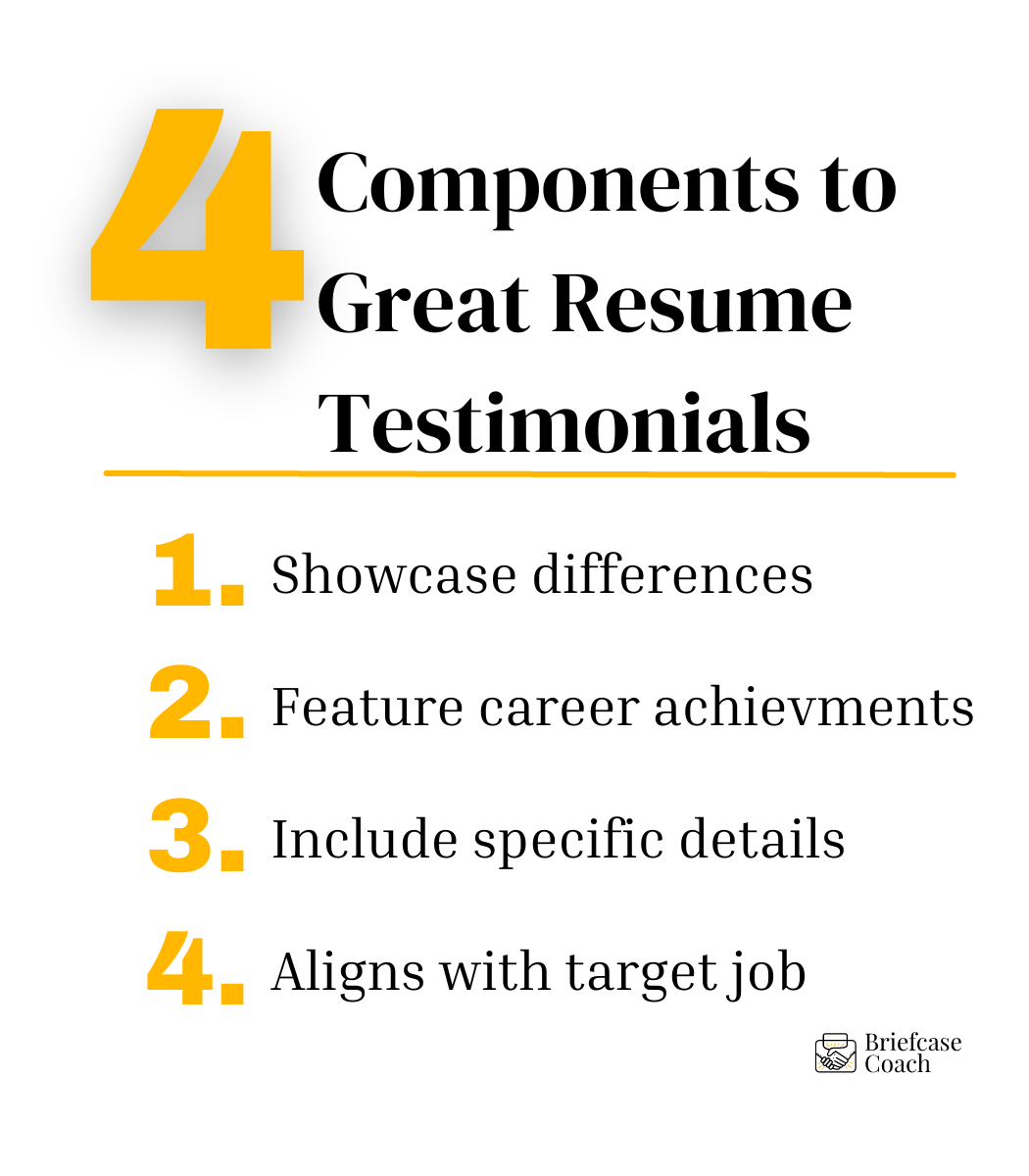 Enhance Your Resume with Testimonials - Briefcase Coach